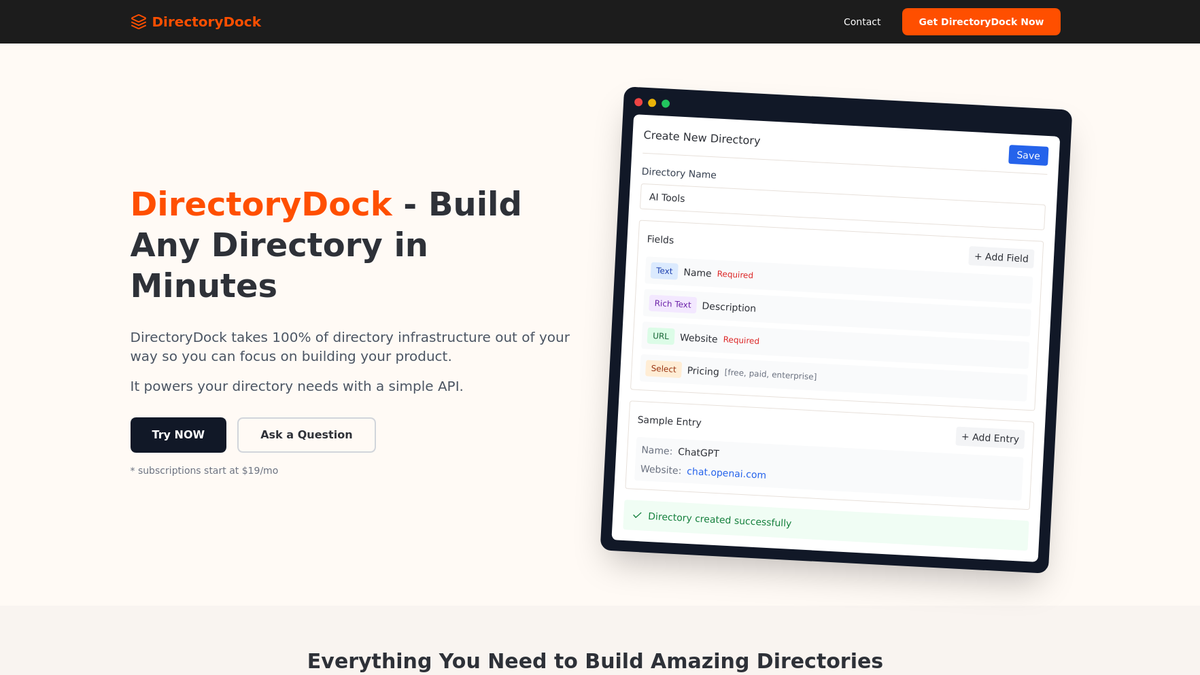 DirectoryDock